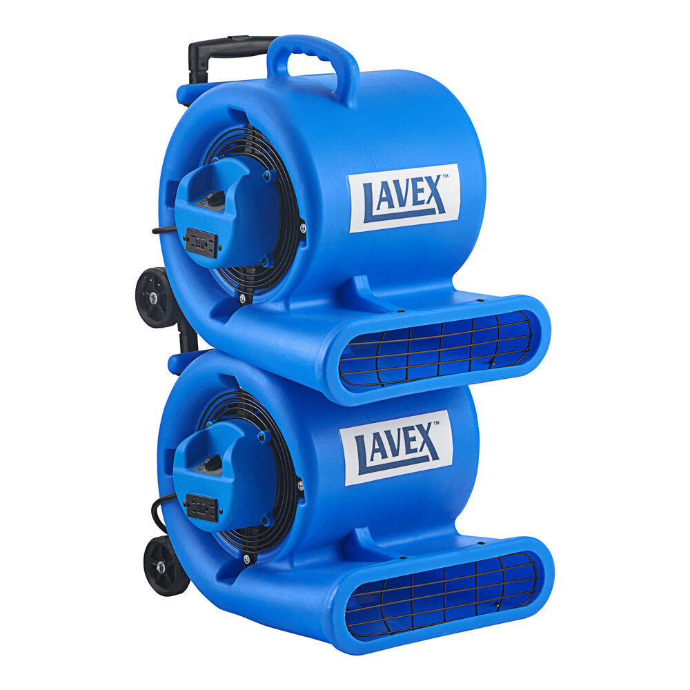 Lavex 2-Piece Compact 3-Speed Air Mover Set with Telescoping Handle ...