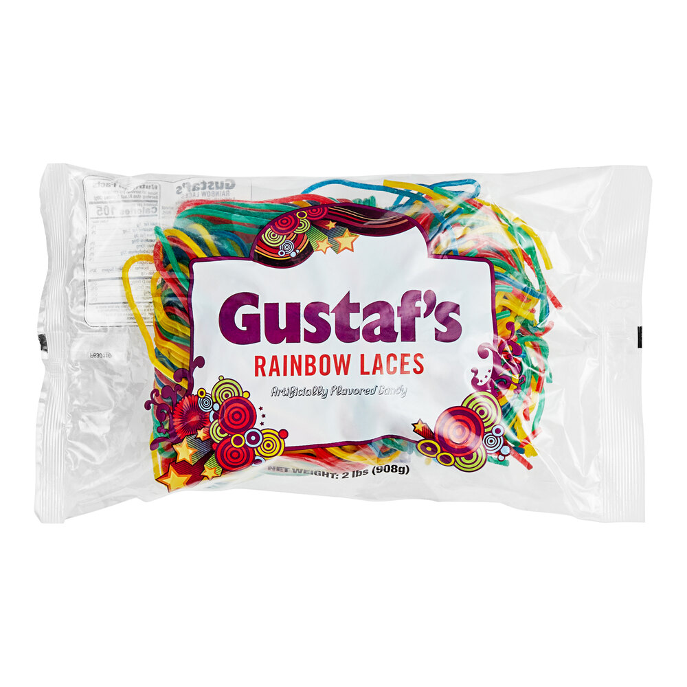Gustaf's Rainbow Licorice Laces 2 lb.