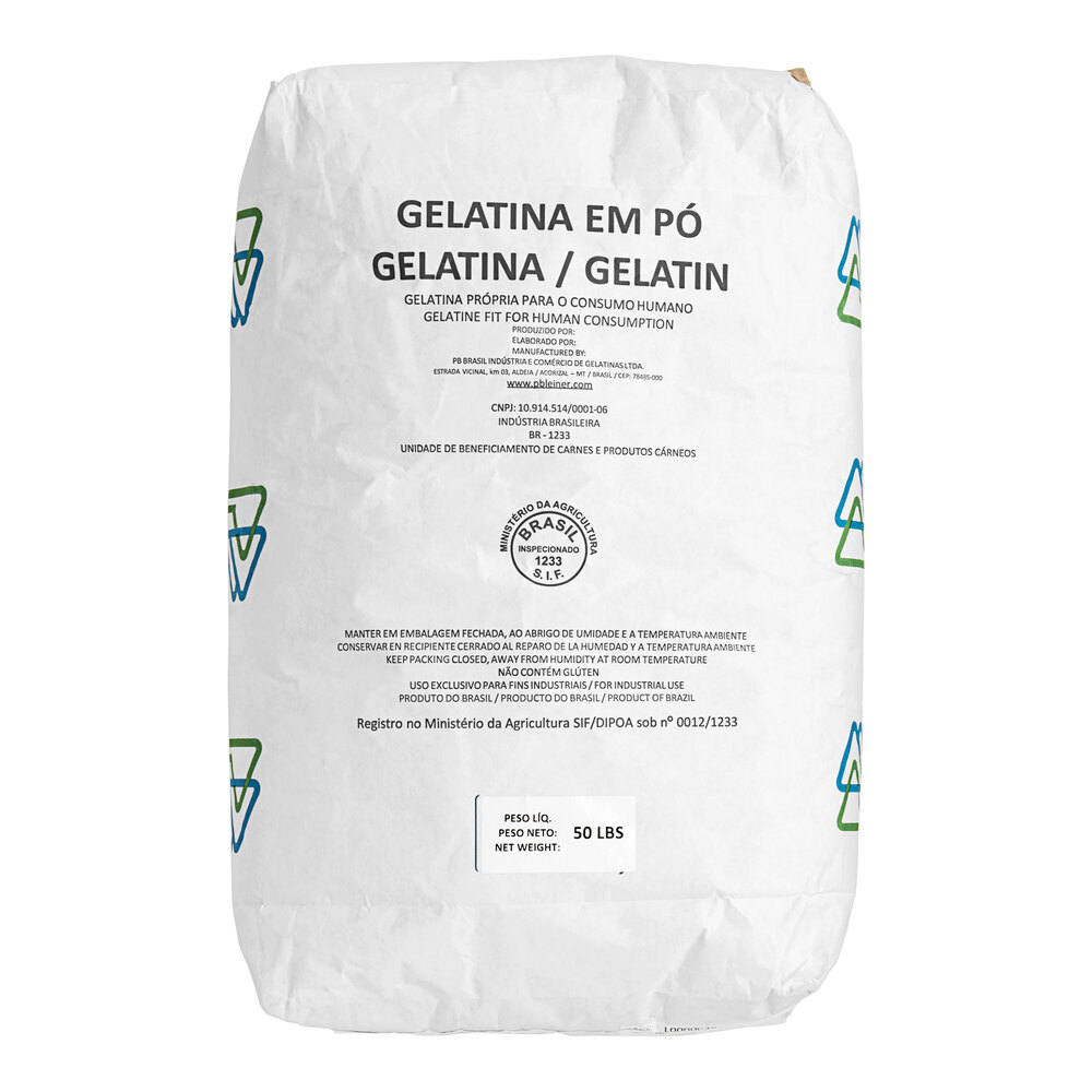 PB Leiner Unflavored Beef Gelatin (250 Bloom, 8 Mesh) - 50 lb