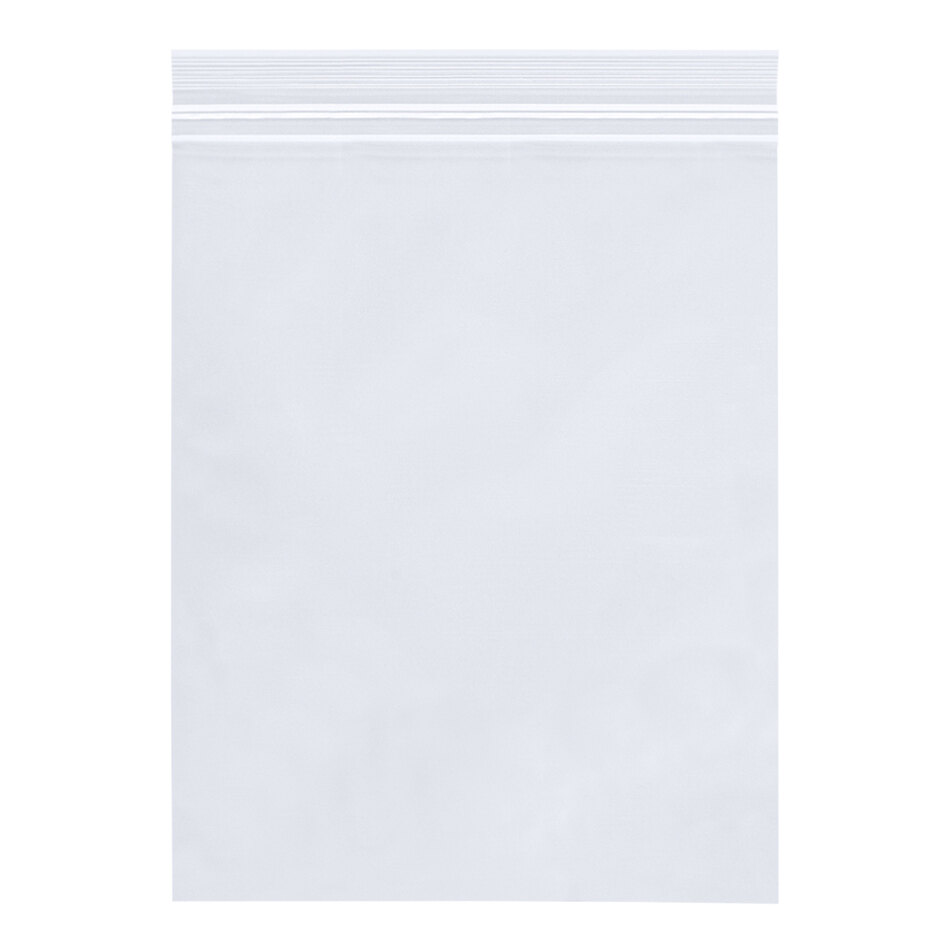 Lavex 8" x 8" 4 Mil Clear Reclosable Double Zipper Polyethylene Bag ...