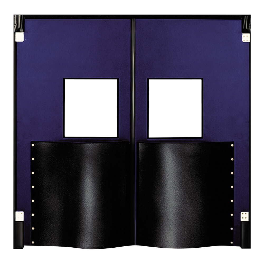 Chase Doors Durulite Industrial 72" x 96" Blue Ultra Heavy-Duty Double ...