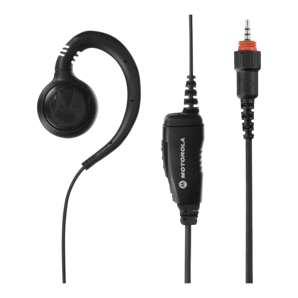Motorola HKLN4529 1-Wire Swivel Earpiece with Short Cord and In-Line ...