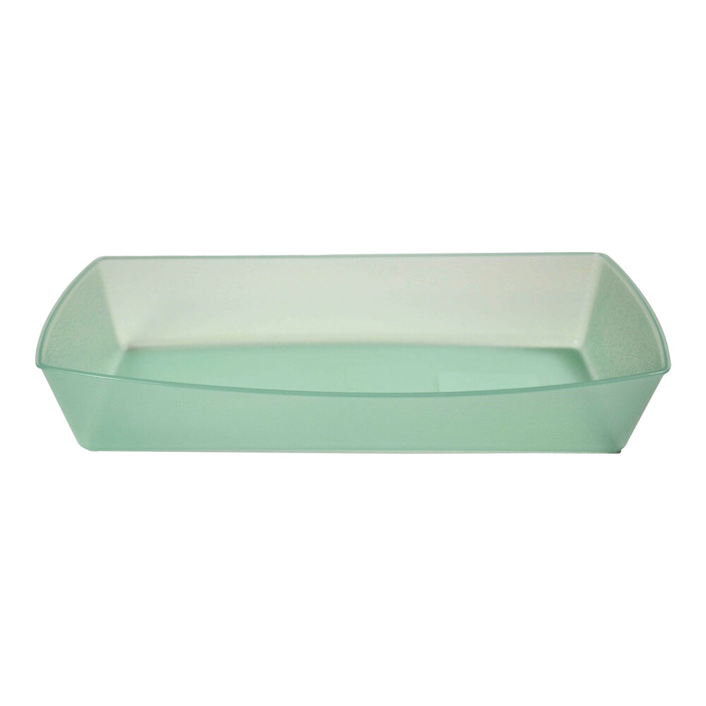 GET Eco-Takeouts 8" x 5" x 1 5/8" Jade Green Reusable Take-Out ...