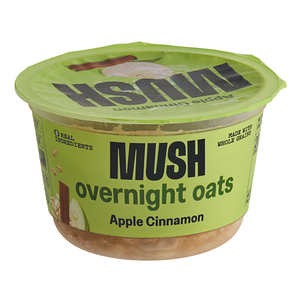 MUSH Apple Cinnamon Overnight Oats 5 oz. - 8/Case