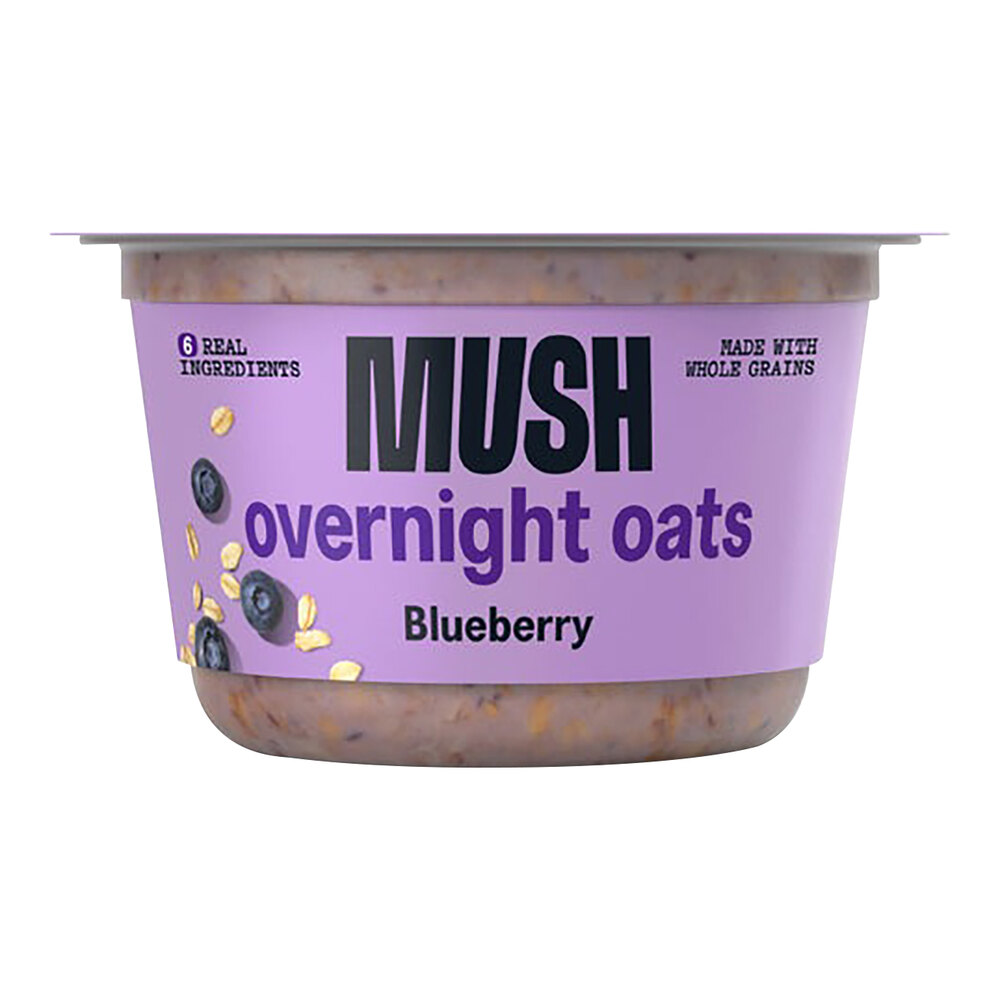 MUSH Blueberry Overnight Oats 5 oz. - 32/Case