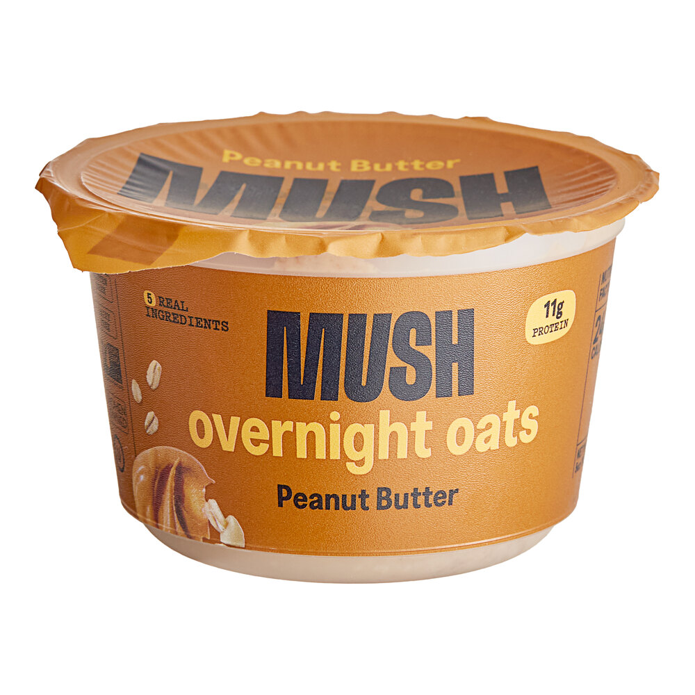 MUSH Peanut Butter Overnight Oats 5 oz. - 8/Case