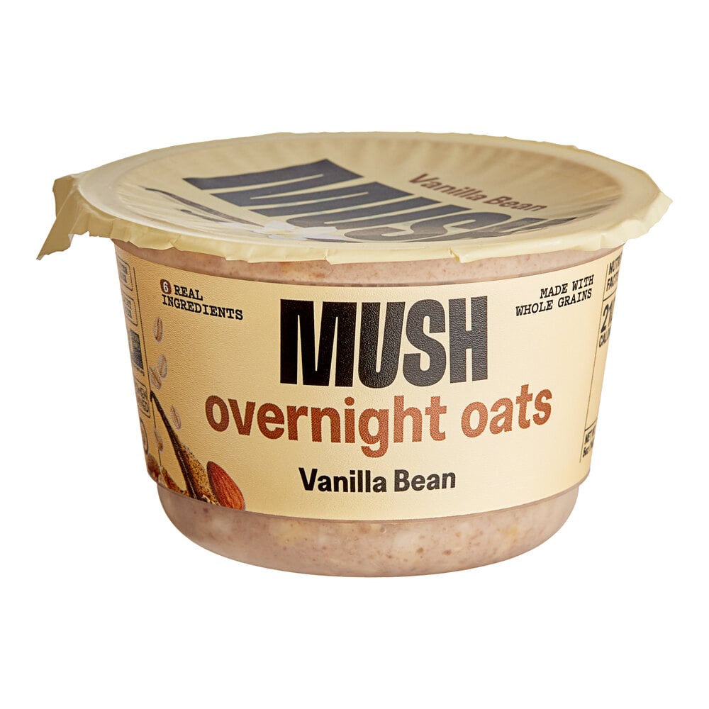 MUSH Vanilla Bean Overnight Oats 5 oz. - 8/Case