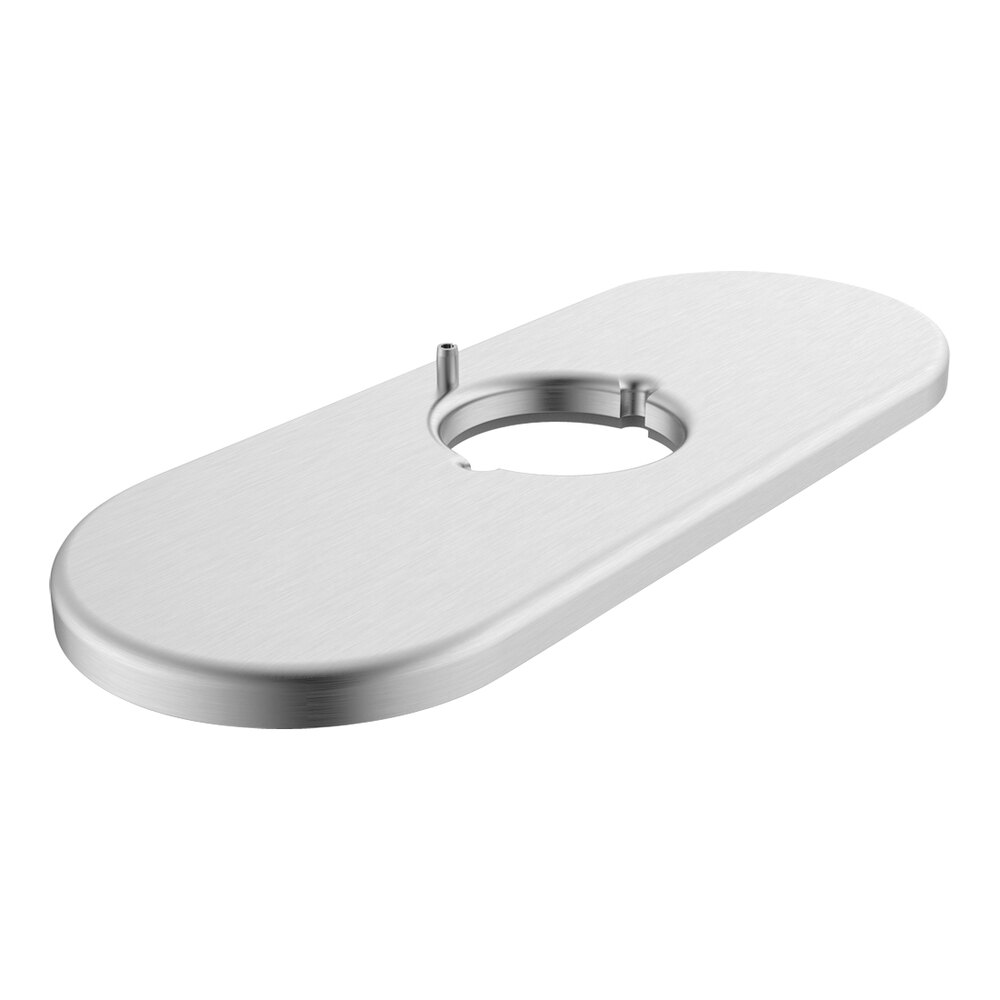 Delta Faucet 061269SS 4" Stainless Steel Rounded Deck Faucet Plate for ...