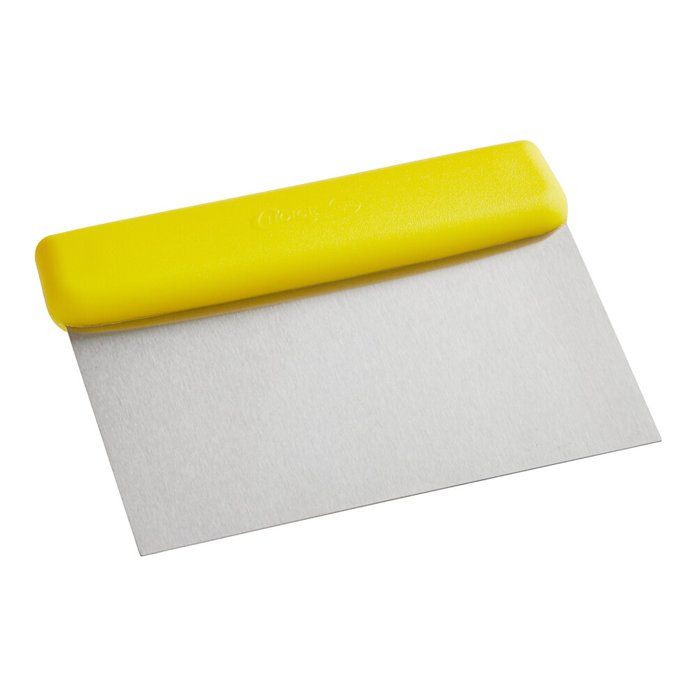 Choice 6 1/4" x 3" High Carbon Stainless Steel Dough Cutter / Bench ...