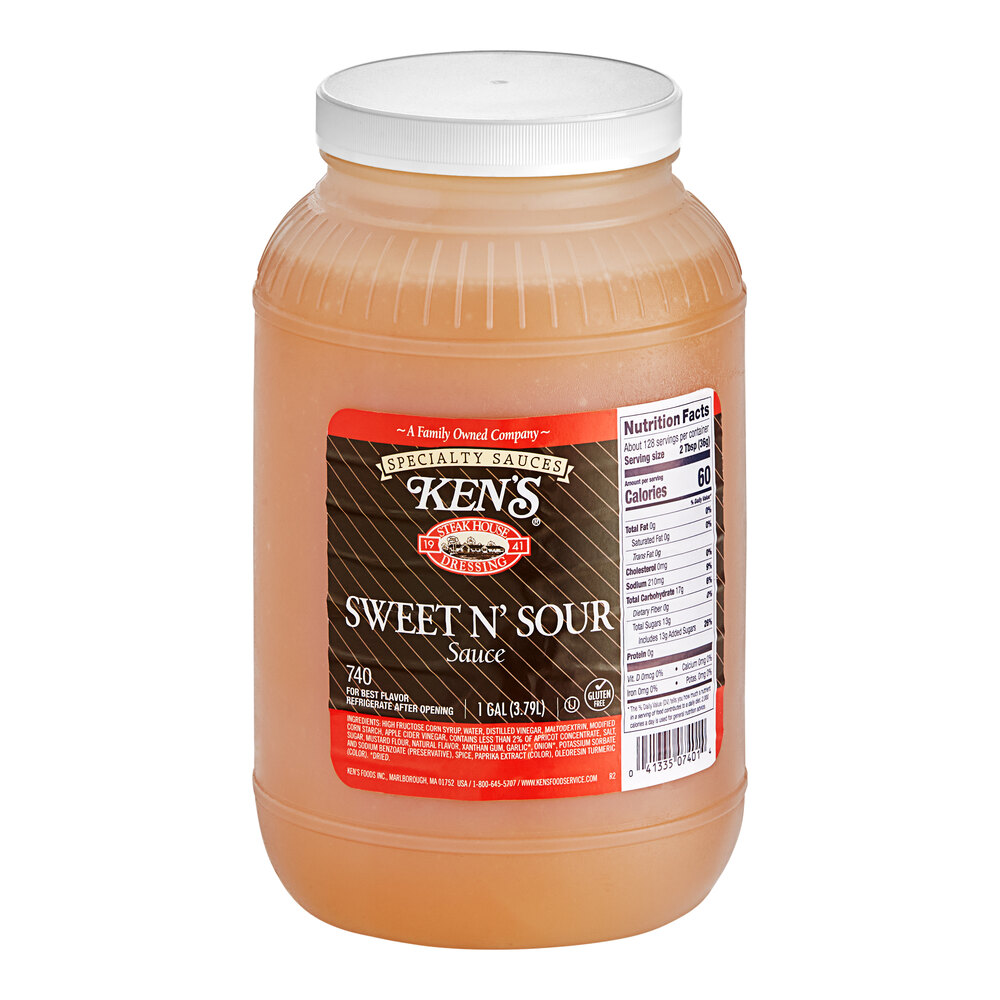 Ken's Foods Sweet and Sour Sauce 1 Gallon