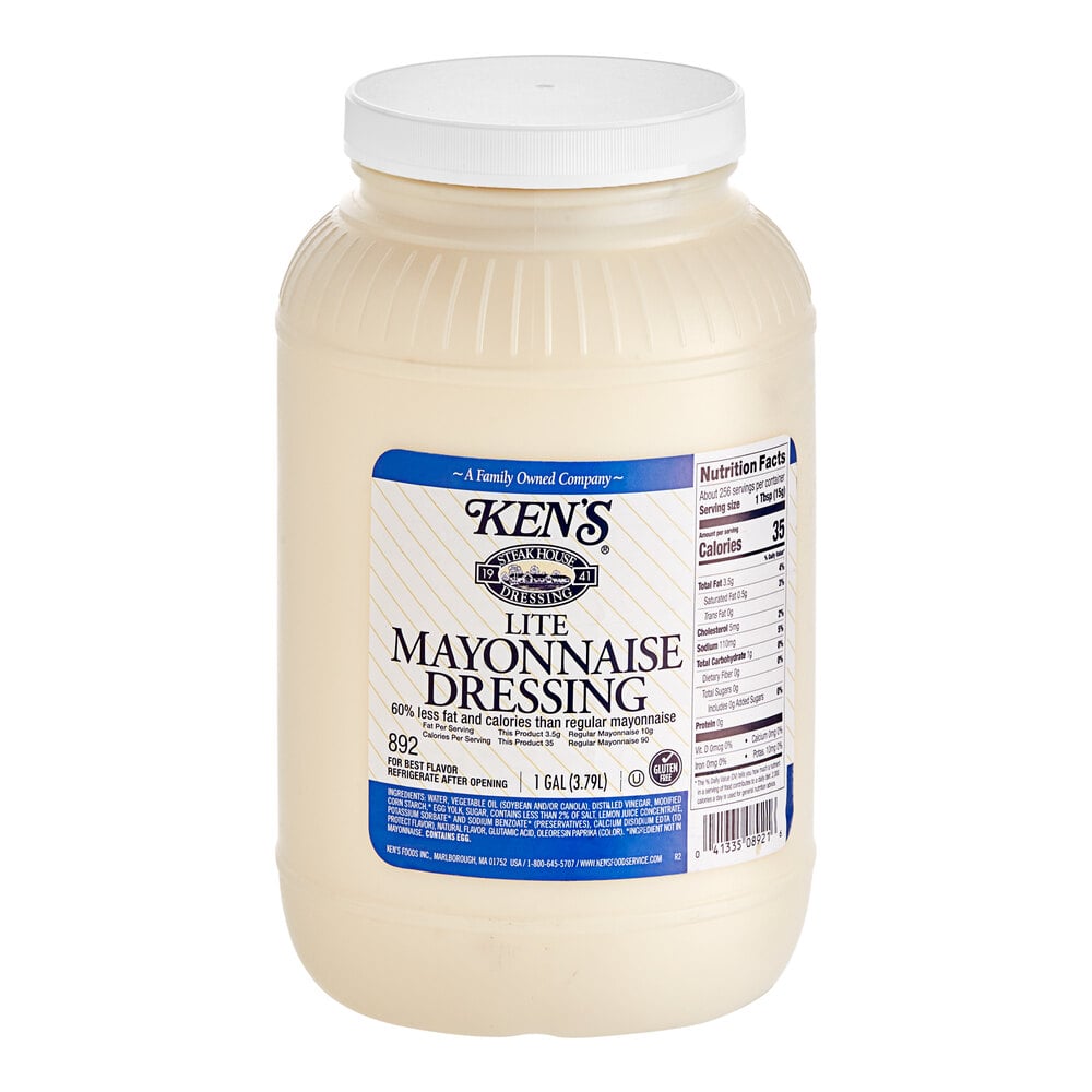 Ken's Foods Lite Mayonnaise 1 Gallon
