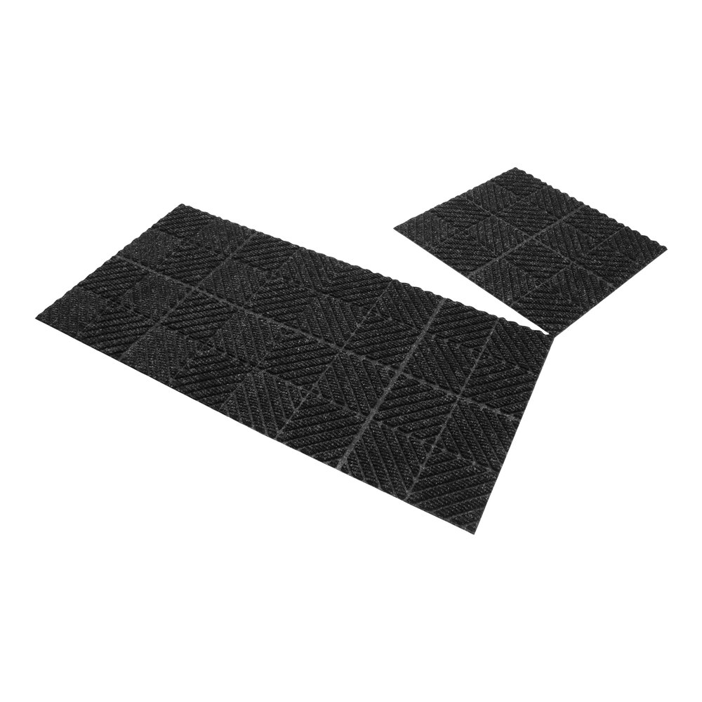 M+A Matting WaterHog Max 22177014000 18" x 18" Diagonal Black Smoke Mat ...