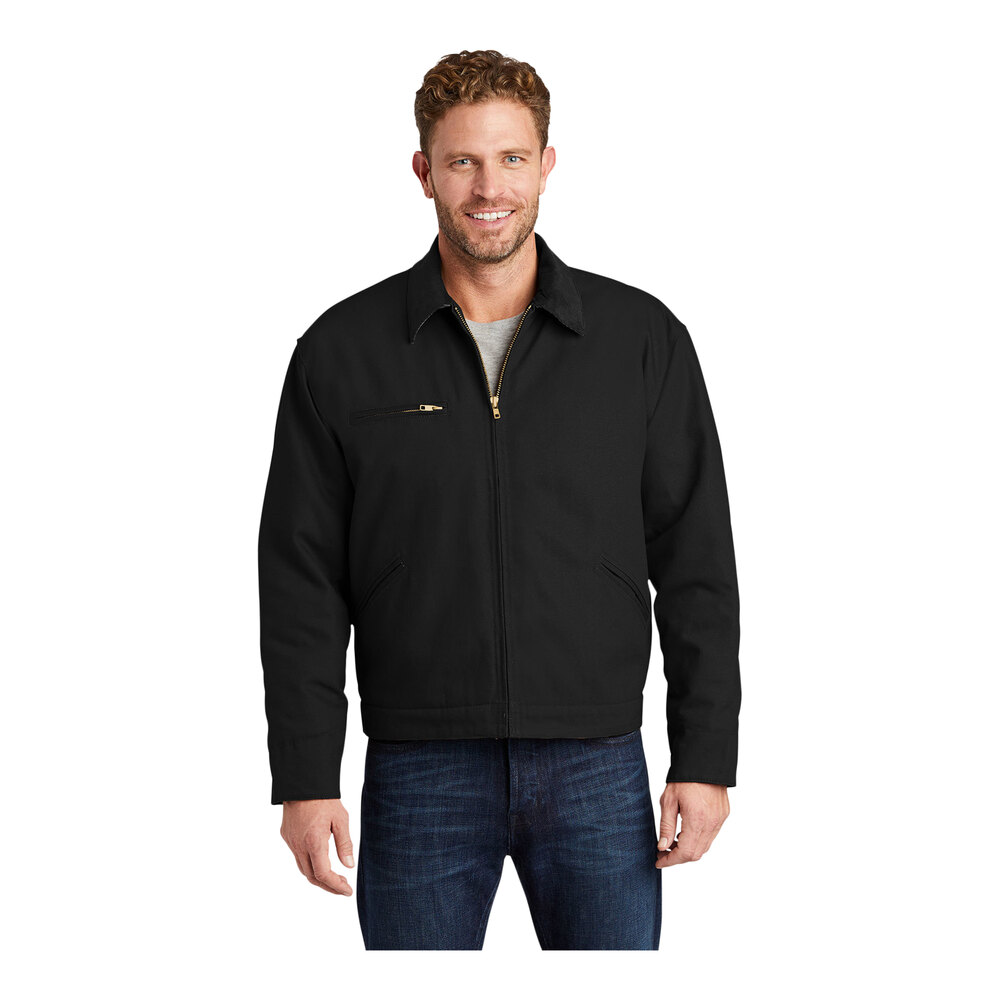 CornerStone J763 Unisex Customizable Black Duck Cloth Work Jacket with ...