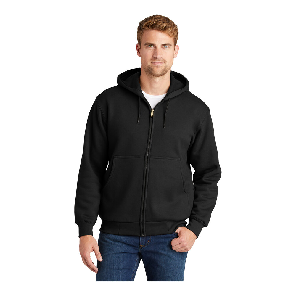 CornerStone CS620 Unisex Customizable Black Heavy Weight Full-Zip ...