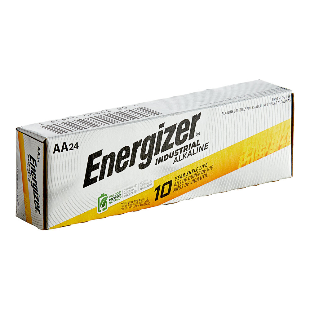 Energizer Industrial AA 1.5V Alkaline Battery EN91 - 24/Pack