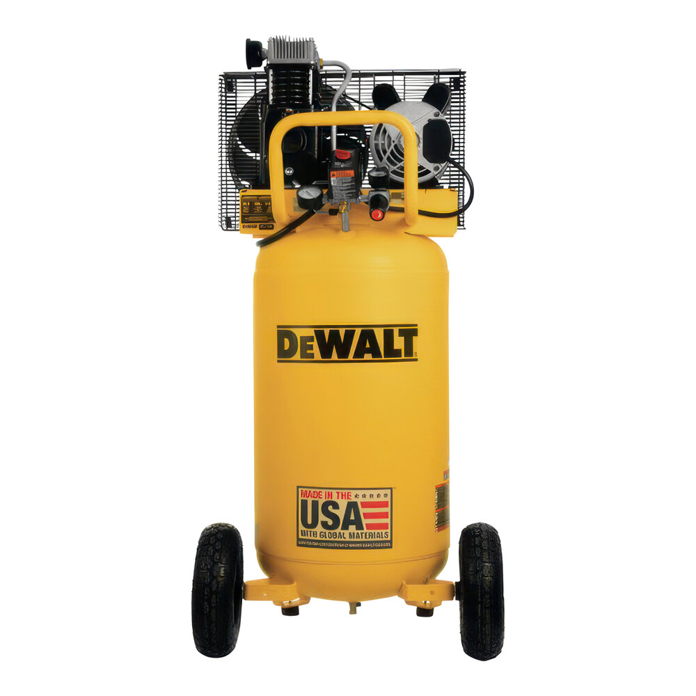 DeWalt 25 Gallon Steel Two-Stage Portable Vertical Hot Dog Air ...