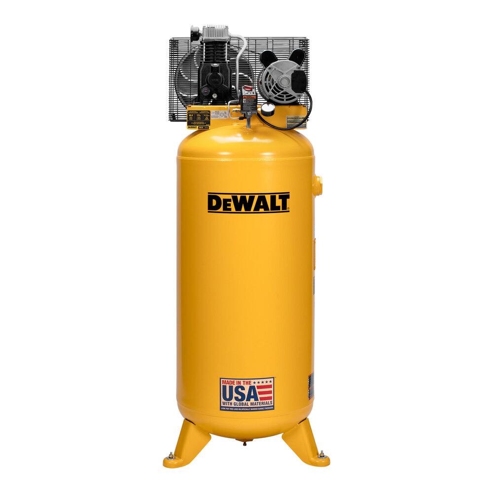 DeWalt 60 Gallon Steel Single-Stage Stationary Vertical Air Compressor ...