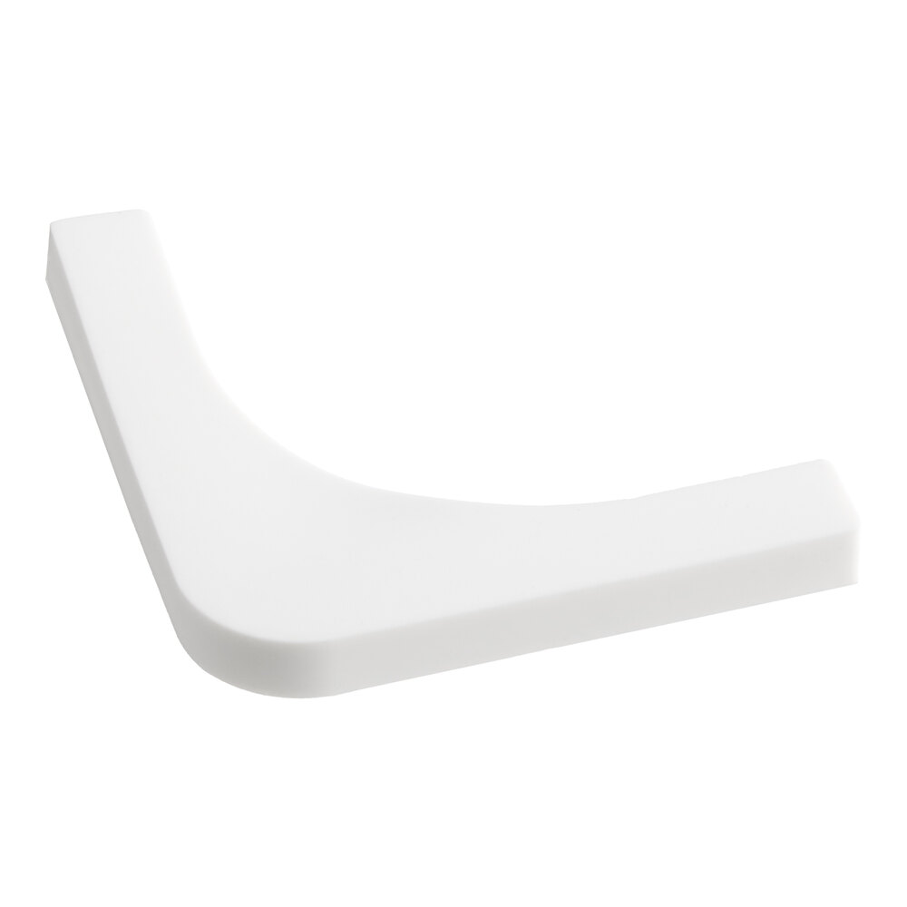 Choice 3" White Blank Write-On Food Pan Corner Label