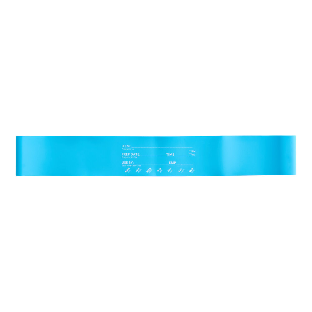 Vigor Blue 1/2 and 1/3 Size Write-On Food Pan Band