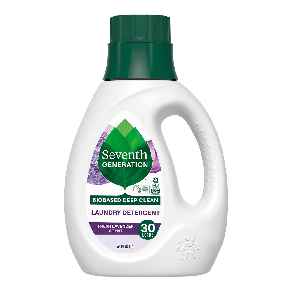 Seventh Generation 10732913450685 45 oz. Lavender Liquid Laundry Detergent