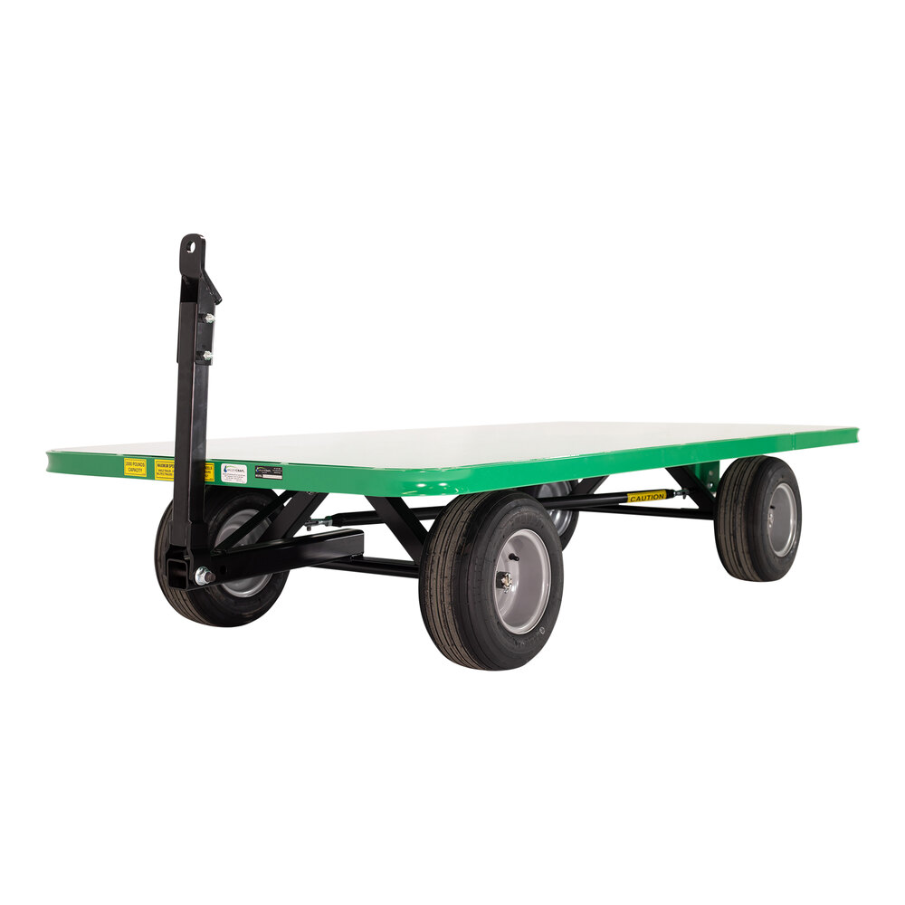 Valley Craft 4,000 lb. Quad-Steer Trailer with 48" x 96" Deck and Ring ...
