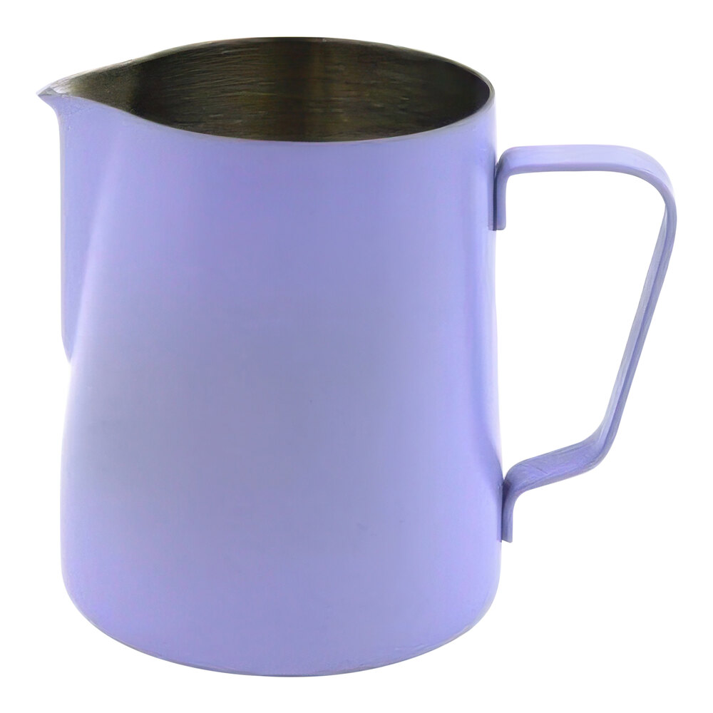 Rhino Coffee Gear Classic 15 oz. Lavender Stainless Steel Milk Pitcher ...