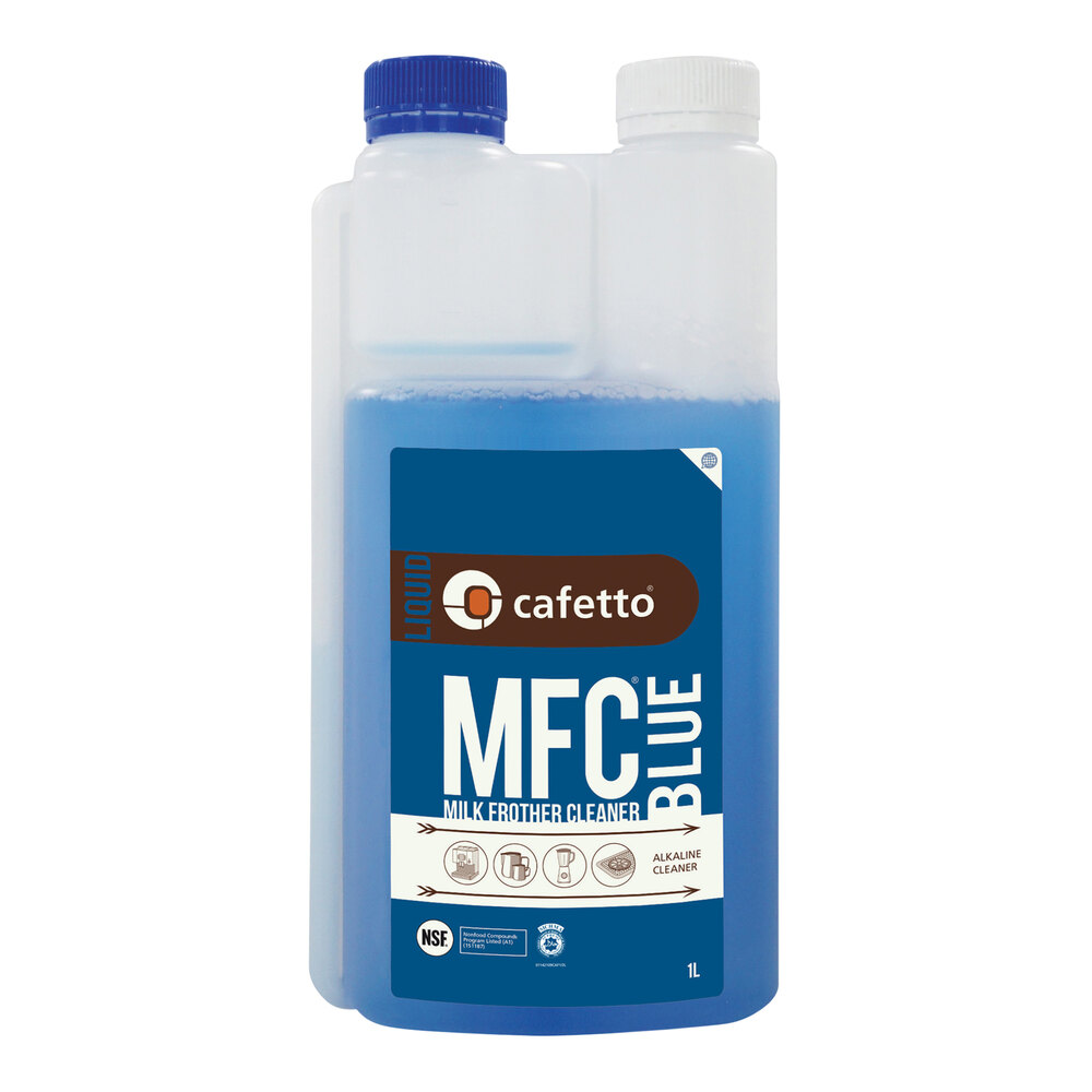 Cafetto MFC Blue E14005-1 1 Liter Liquid Alkaline Milk Frother Cleaner ...