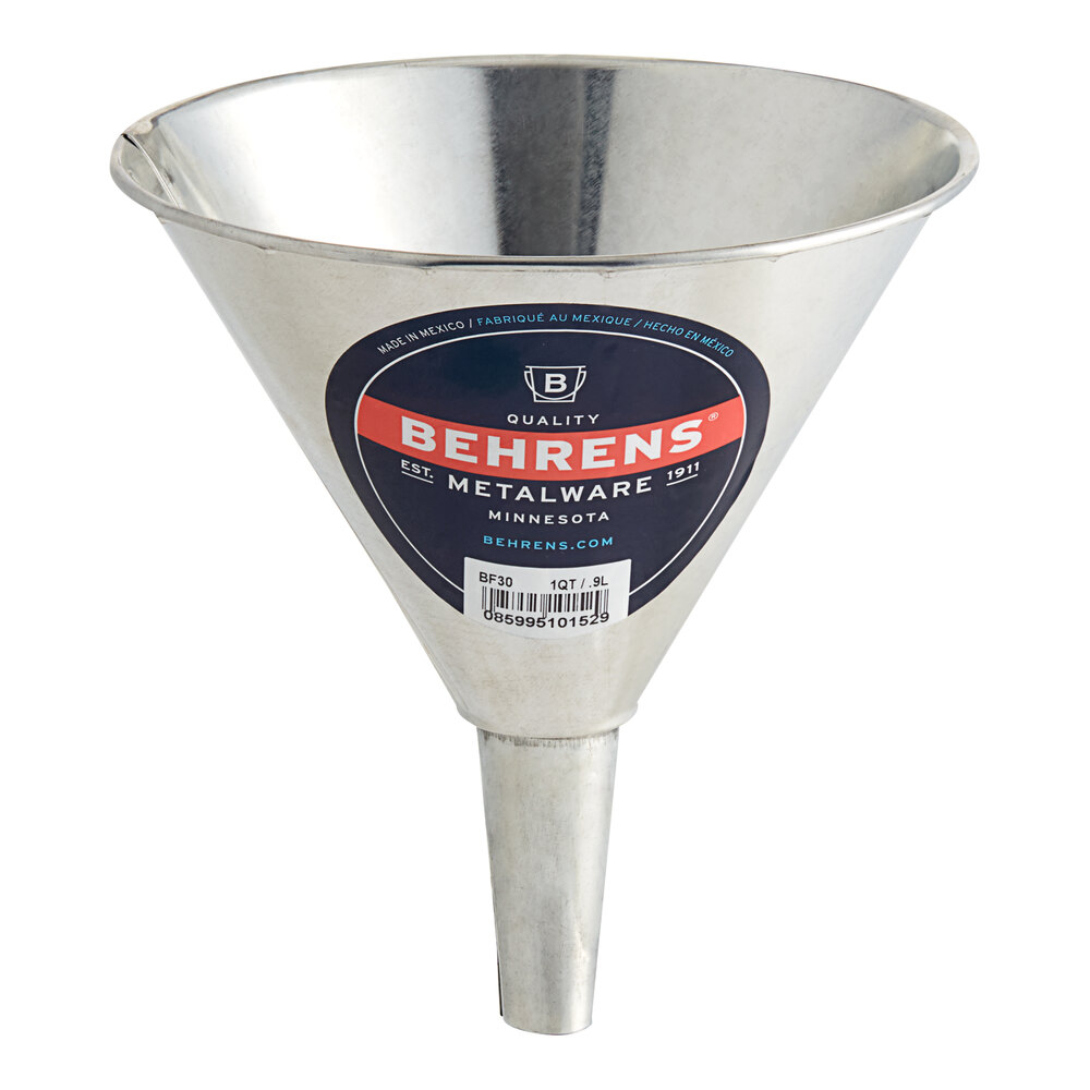 Behrens 1 Qt. Tin Funnel BF30