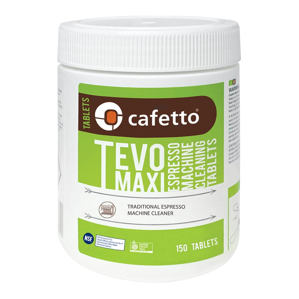 Cafetto TEVO MAXI E27852-1 150-Count Espresso Machine Cleaning Tablets ...