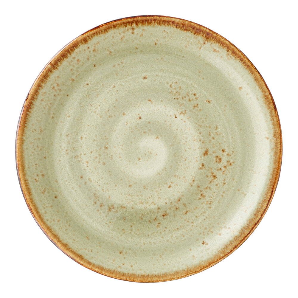 Steelite Performance Craft 8" Green Coupe Plate - 24/Case
