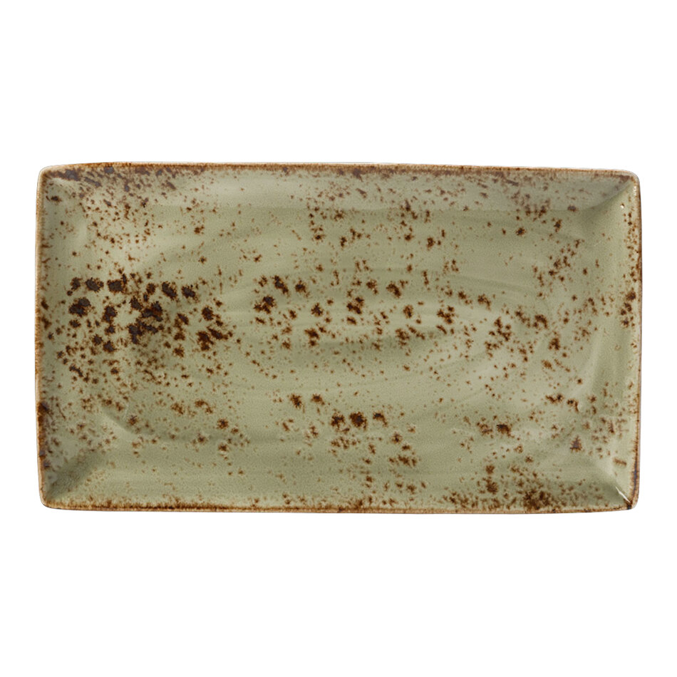 Steelite Performance Craft 13" x 7 1/2" Green Rectangular Tray - 6/Case