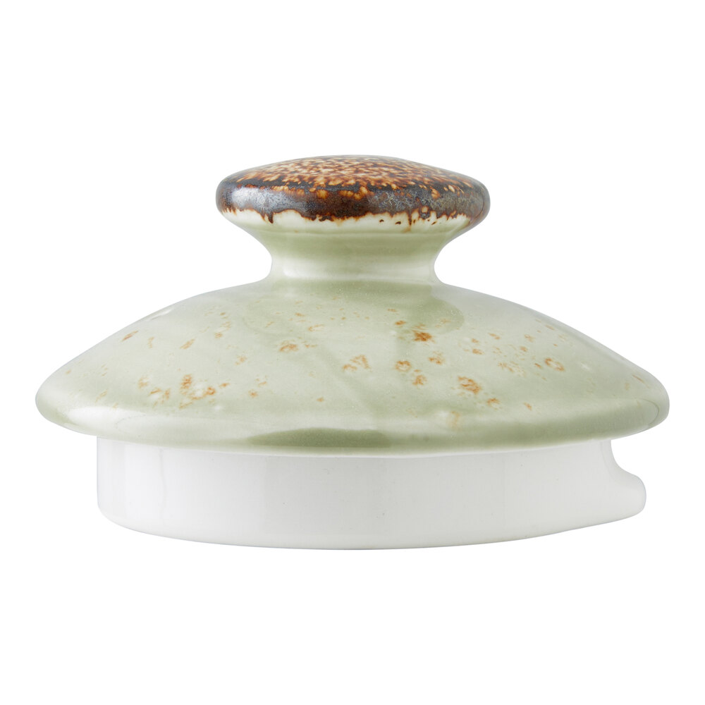 Steelite Performance Craft Lid for 15 oz. Green Club Teapot - 12/Case