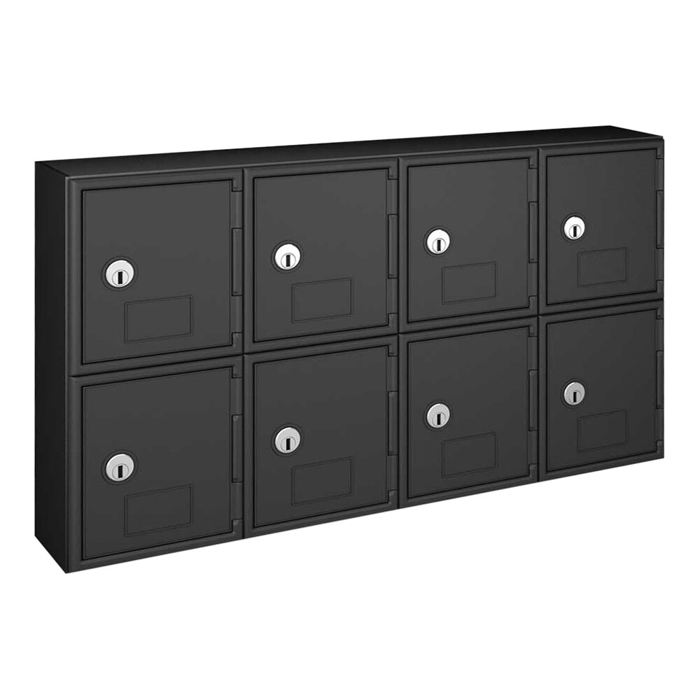 United Visual Products 24" x 4" x 12 1/2" Black ABS Plastic Quadruple 2 ...