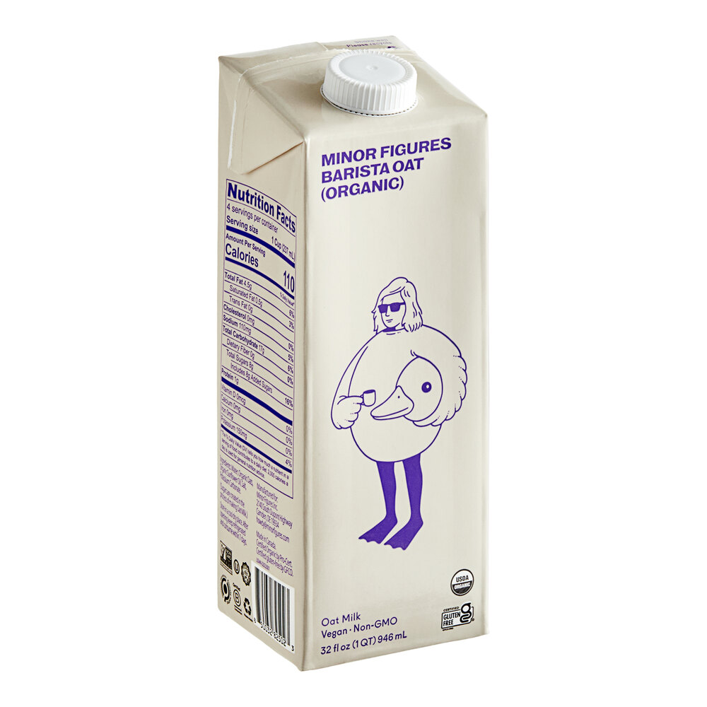 Minor Figures Barista Organic Oat Milk 32 fl. oz. - 6/Case