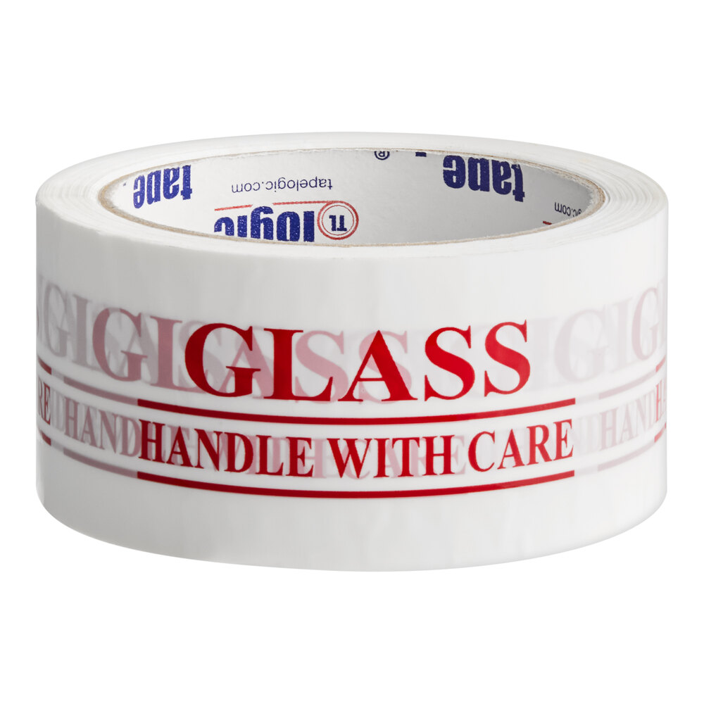 Tape Logic 2" x 55 Yard "Glass / Handle With Care" Carton Sealing Tape ...