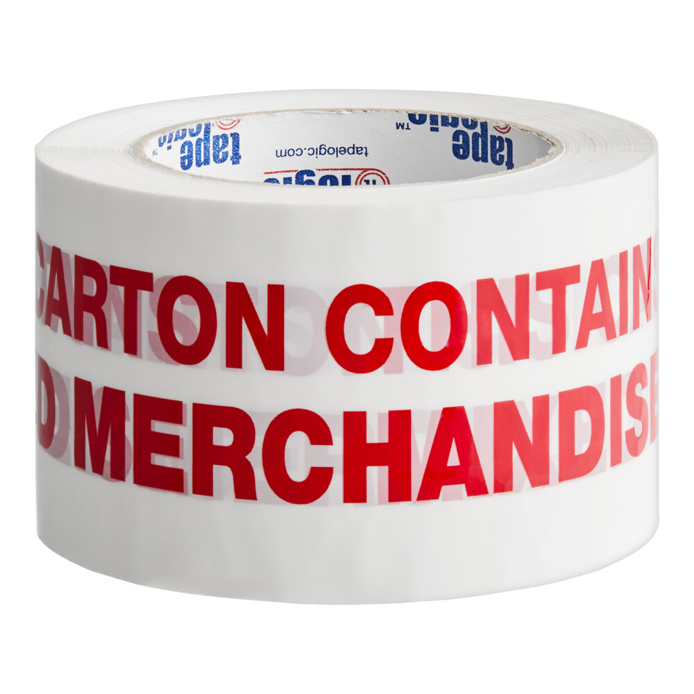 Tape Logic 3" x 55 Yards "Mixed Merchandise" Carton Sealing Tape ...