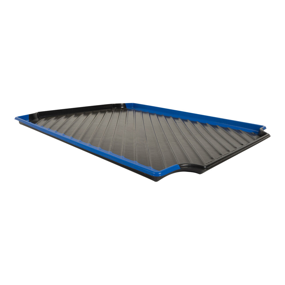 SPC Industrial 30" x 24" Black / Blue Containment Tray CTB300124