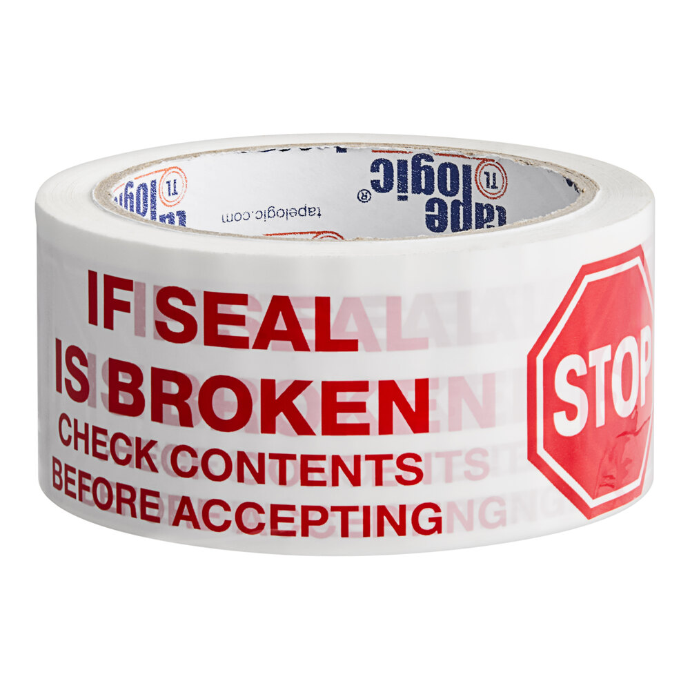 Tape Logic 2" x 55 Yard "Stop / If Seal is Broken" Carton Sealing Tape ...
