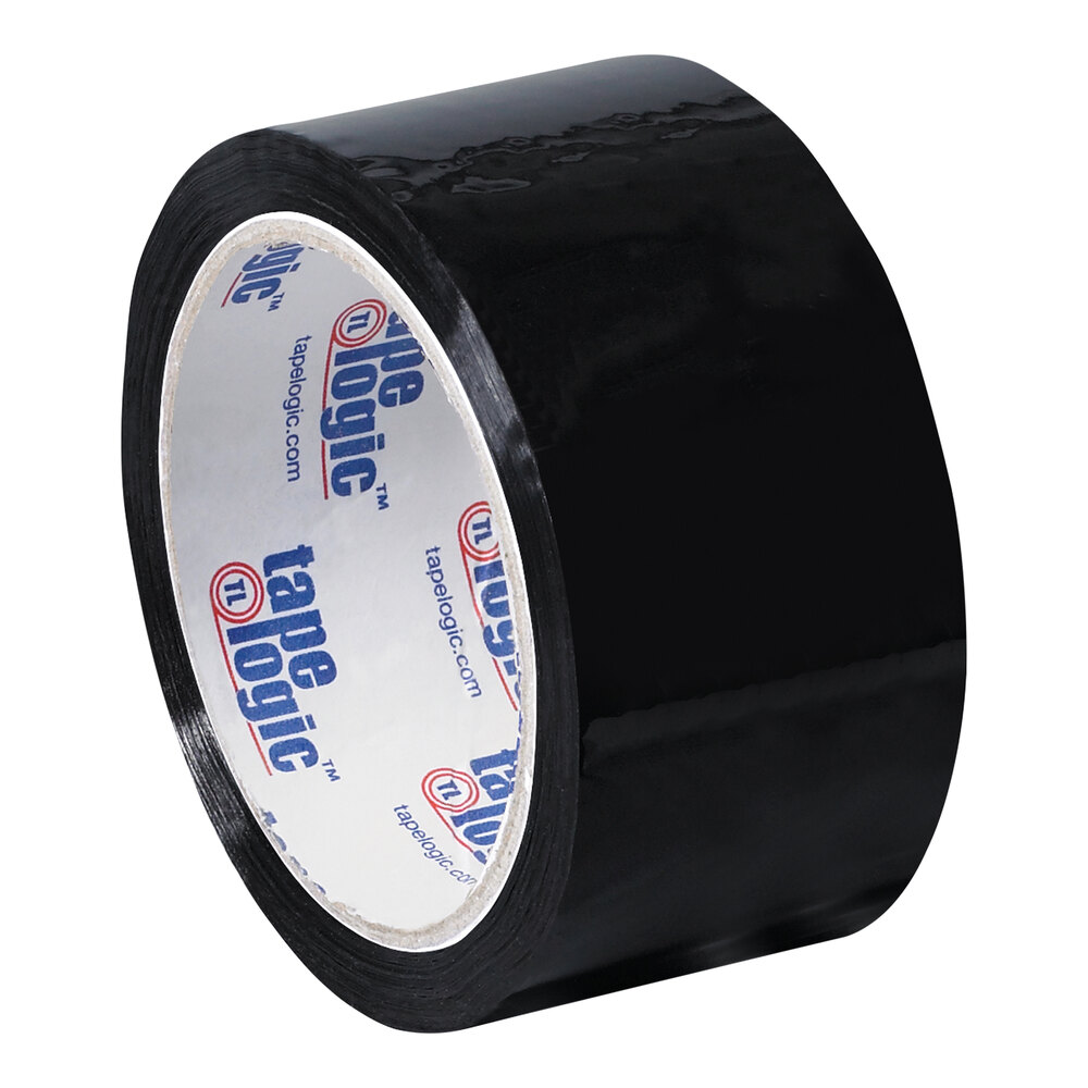 Tape Logic 2" x 55 Yard Black Carton Sealing Tape T90122BK18PK - 18/Case
