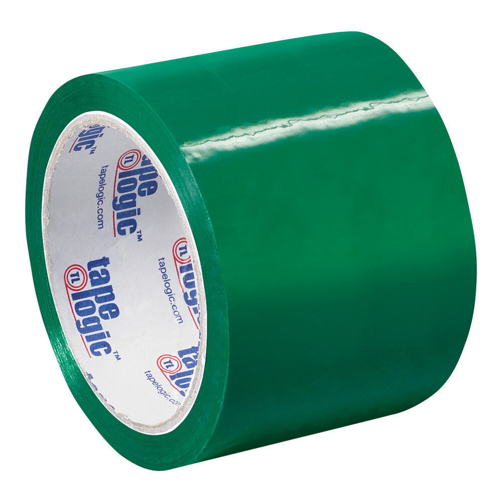 Tape Logic 3" x 55 Yard Green Carton Sealing Tape T90522G6PK - 6/Pack