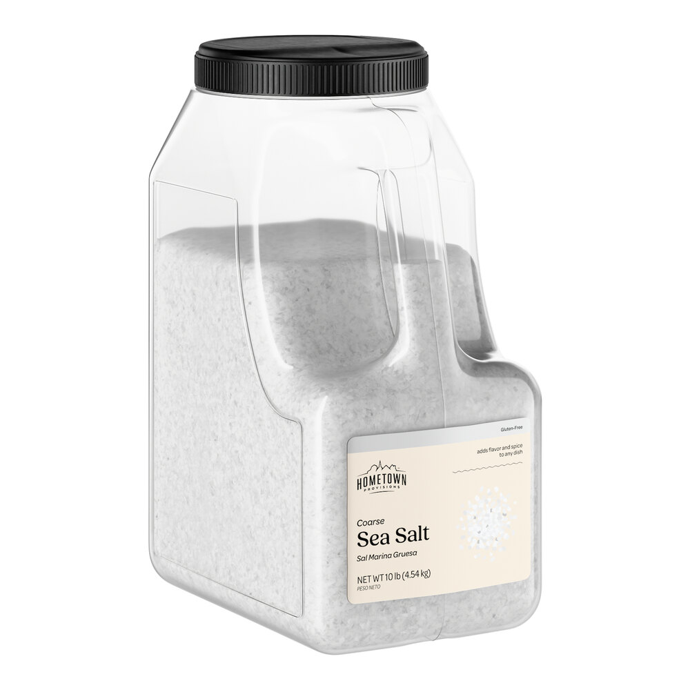 Hometown Provisions Coarse Sea Salt 10 lb. - 4/Case