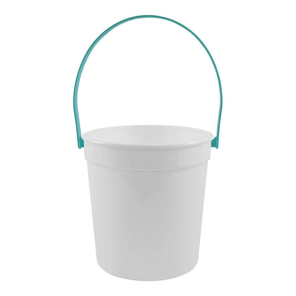 Howw Manufacturing 32 oz. White Customizable Plastic Drink Bucket with ...