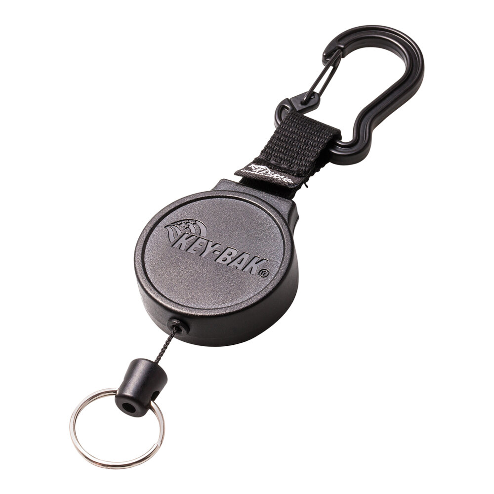 KEY-BAK MID6 Standard-Duty Keychain with Carabiner, Split Ring, and 36 ...