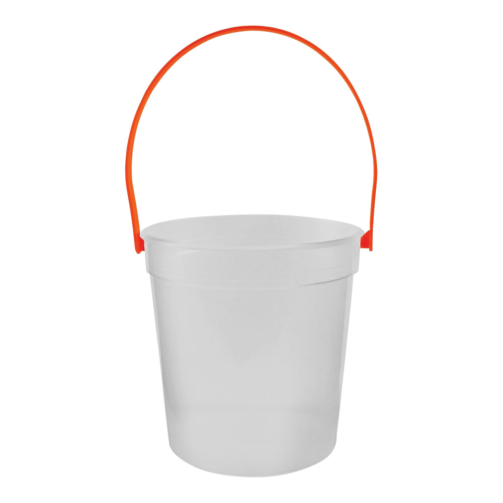 Howw Manufacturing 32 oz. Clear Customizable Plastic Drink Bucket with ...