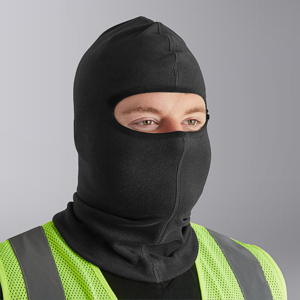 Lavex Black Fleece Balaclava Face Mask