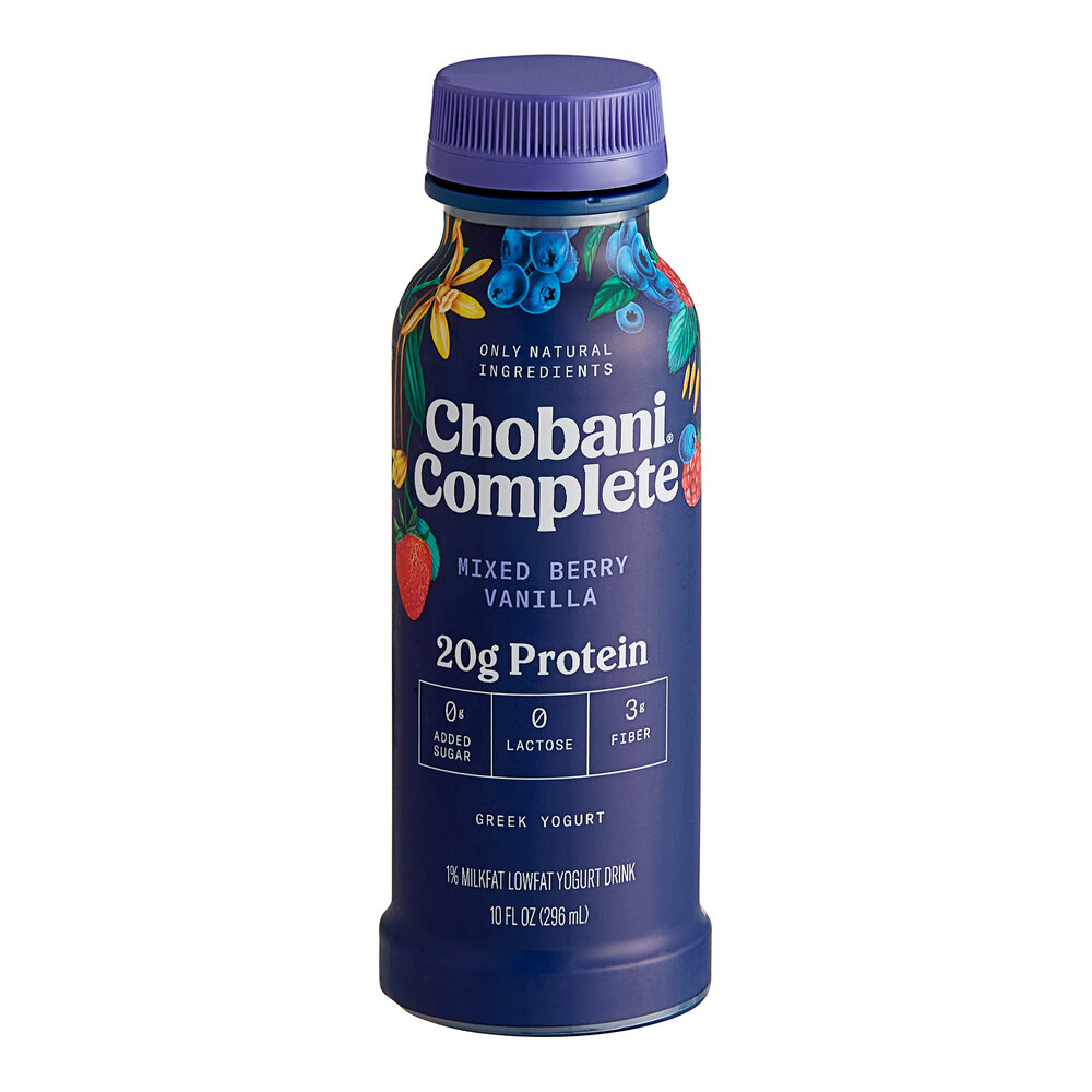 Chobani Complete Low-Fat Mixed Berry Vanilla Greek Yogurt Drink 10 fl ...