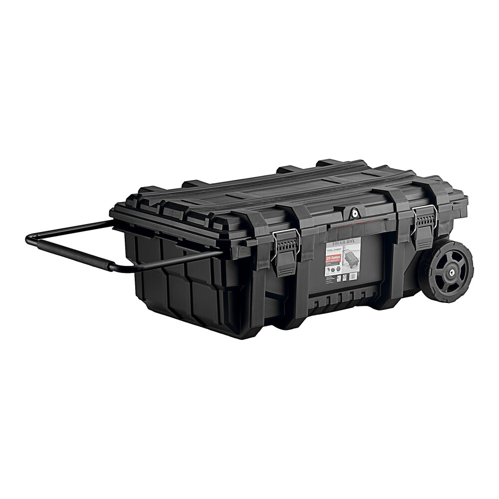 Tough Box 37 3/8" x 23" x 14" 25 Gallon Polypropylene Rolling Tool ...