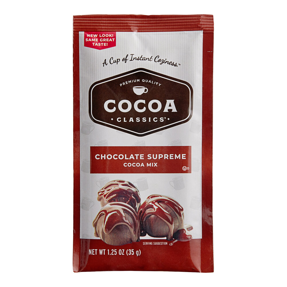 Cocoa Classics Chocolate Supreme Cocoa Mix Packet - 72/Case