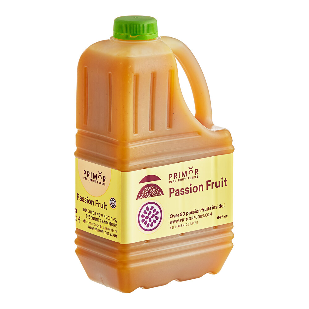 Primor Passion Fruit Puree 64 fl. oz. - 3/Case