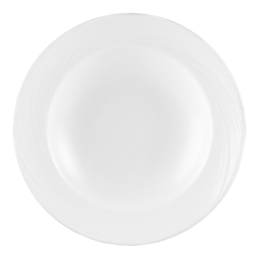 Steelite Distinction Spyro Nouveau 12 oz. White Embossed Soup / Pasta ...